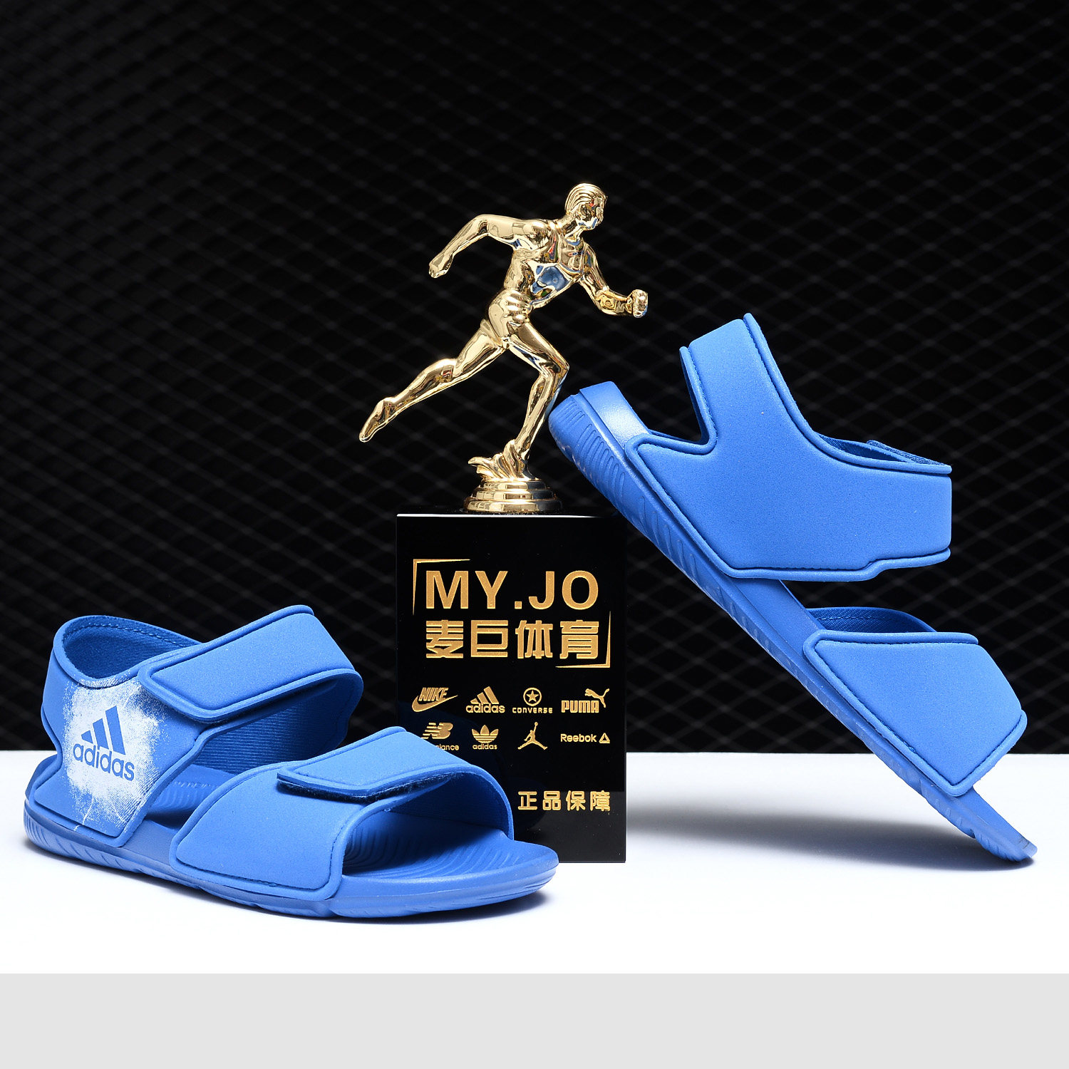 Adidas/阿迪达斯正品AltaSwim儿童魔术贴涉水透气运动凉鞋BA9289_虎窝淘