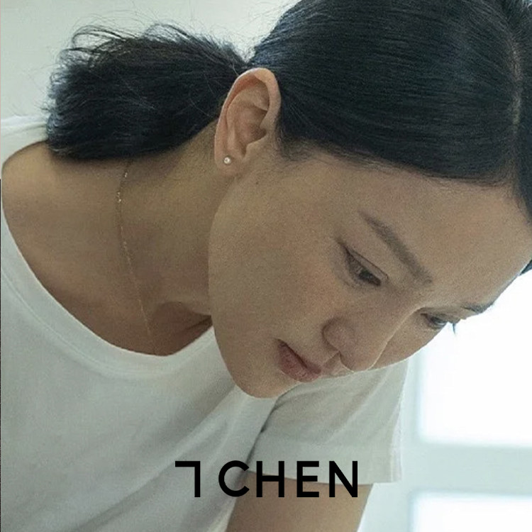 7CHEN日本akoya海水正圆白珍珠18k金耳钉轻奢耳环白百何机长同款_虎窝淘