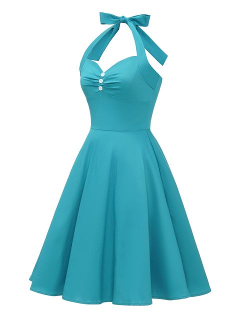 European and American sexy fairy-like sweet girl's age-sexy halter neck ...