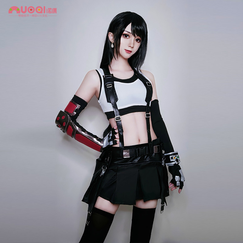 最终幻想7重制版蒂法cos服 Tifa紧身背心衣游戏全套cosplay女装_虎窝淘