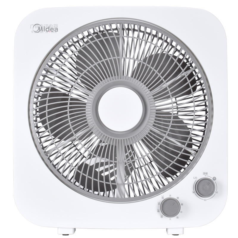 美的电风扇台扇KYT25-15AW家用静音转页扇台式学生宿舍床上鸿运扇_虎窝淘