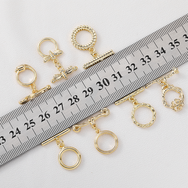 14K包金OT扣珍珠项链收尾扣手工diy制作手链连接搭扣饰品材料配件_虎窝淘