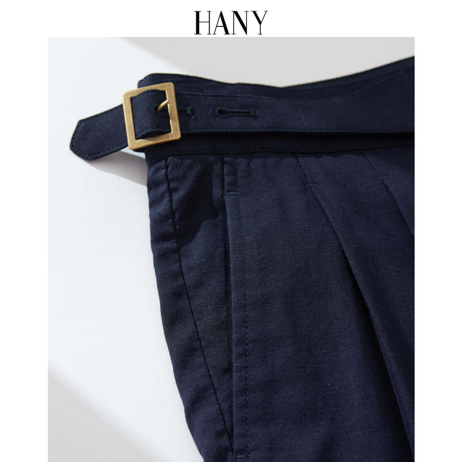 【断码清仓】HANY汉尼廓尔喀短裤男弹力亚麻那不勒斯男士休闲裤_虎窝淘