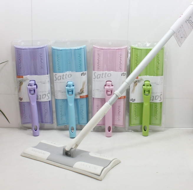 静电除尘平板拖把satto地板擦日本康多多可拆卸伸缩360旋转多功能_虎窝淘