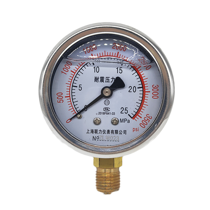 上海联力YN60耐震压力表气水压油压表液压0-1 1.6真空表-0.1-0MPA_虎窝淘