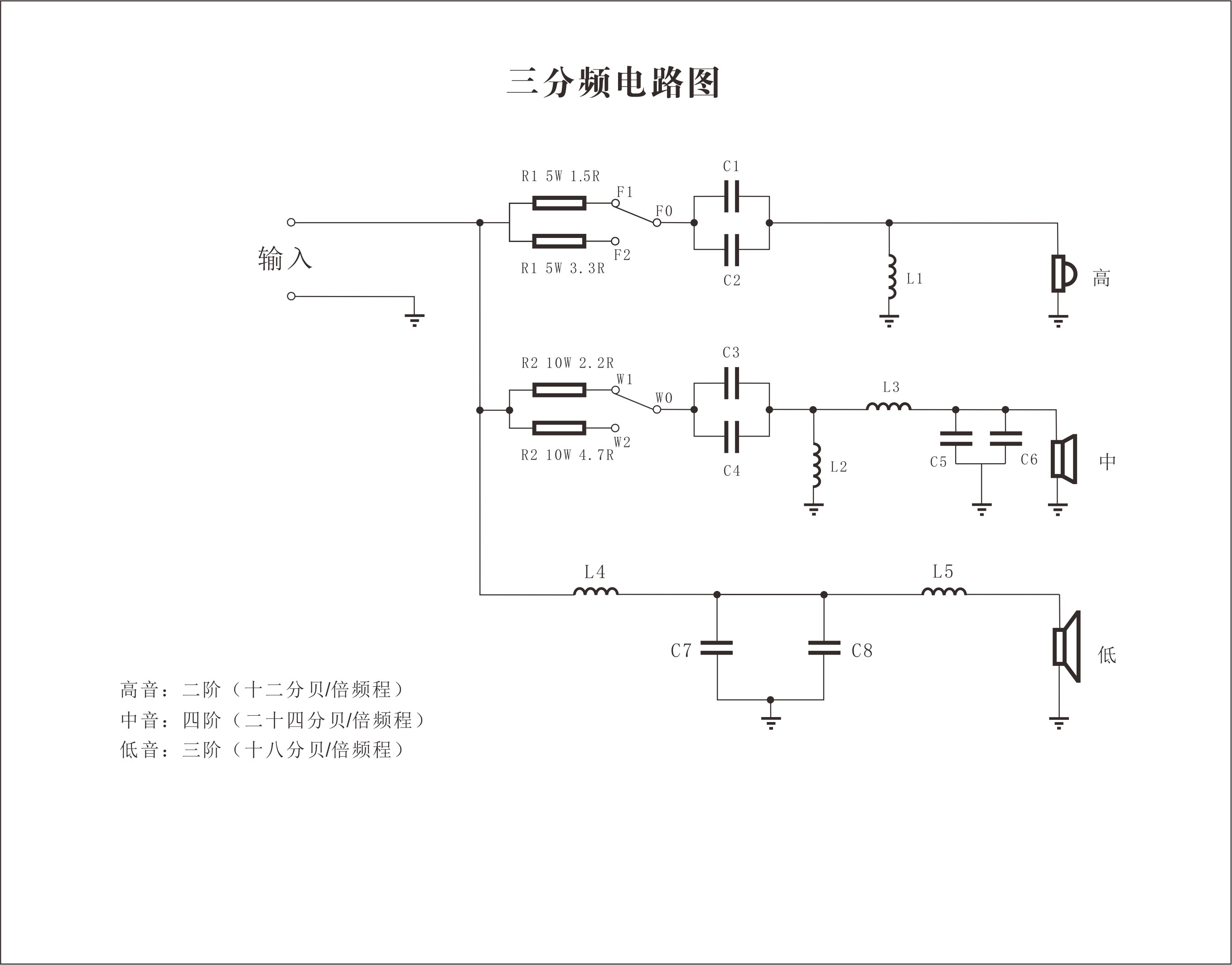 FD-3-468A/升级版FD-3-468B HIFI发烧级高端分频器三分频电路板_虎窝淘