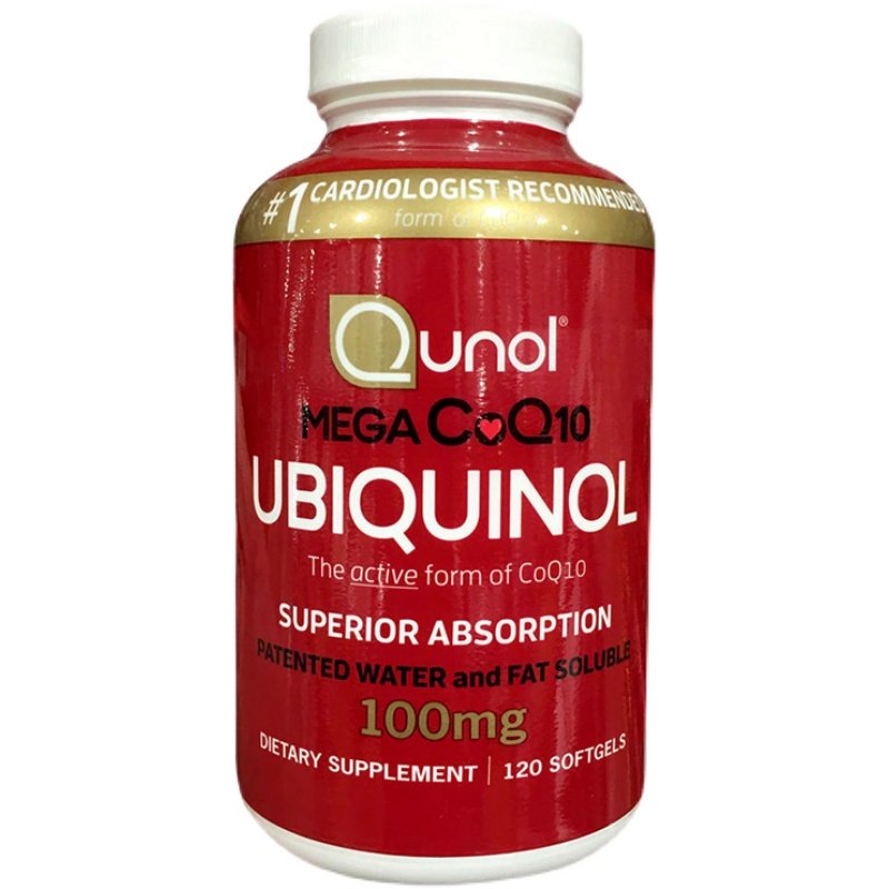 美国直邮进口Qunol Mega辅酶CoQ10中老年人心脏健康100mg 120粒_虎窝淘