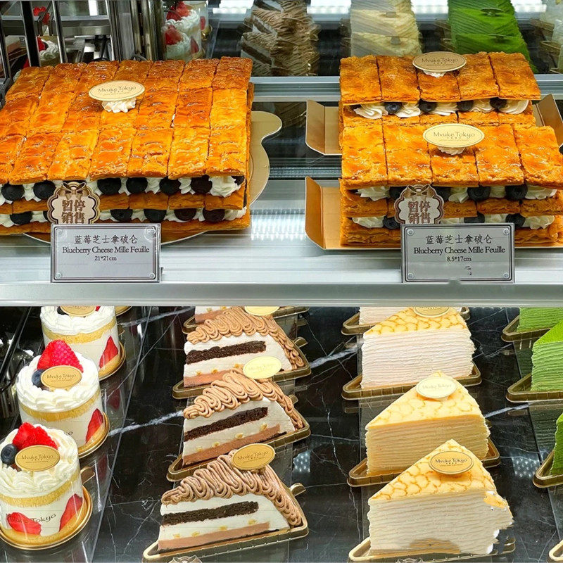 上海代购网红布歌东京Mvuke Tokyo抹茶香草味草莓千层蛋糕拿破仑_虎窝淘