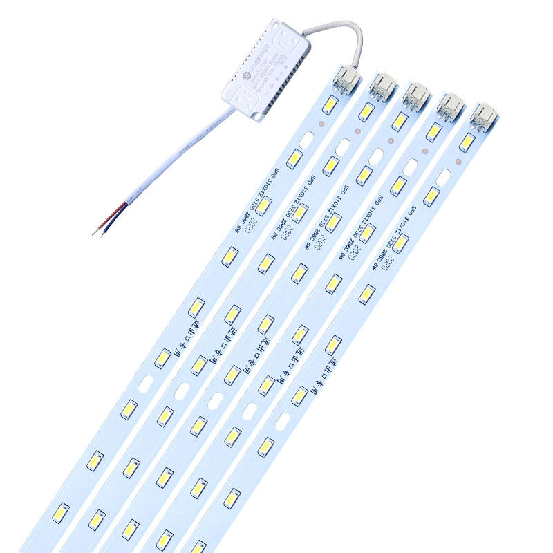 led吸顶灯灯条长条灯芯替换灯板三色变光客厅灯带灯珠贴片_虎窝淘