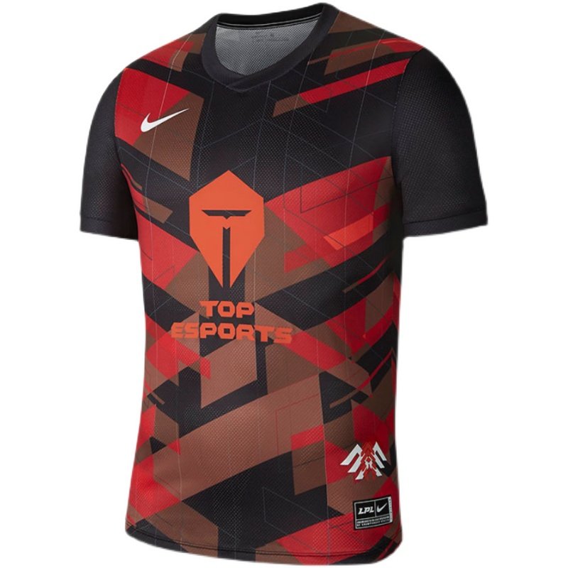 专柜正品Nike x LPL TES TOP滔博战队短袖球衣 DD9507-010_虎窝淘