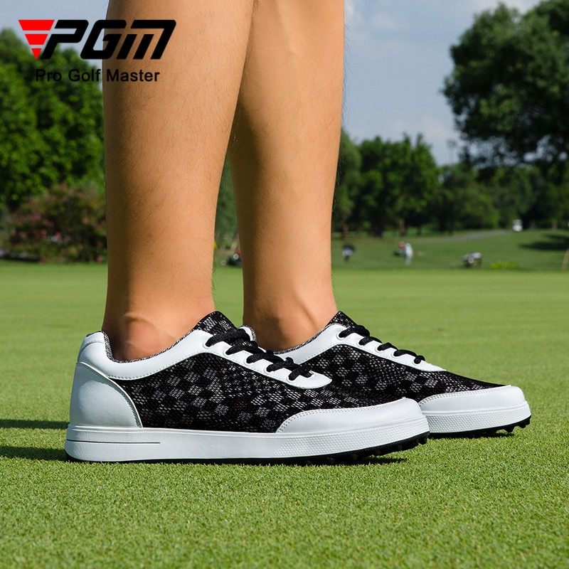 PGM PGM高尔夫男款超轻透气不起折痕网布球鞋_虎窝淘