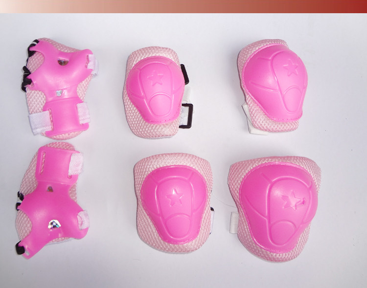 大小儿童轮滑护具6件套活力板滑板溜冰自行车护膝护肘护手腕套装_虎窝淘