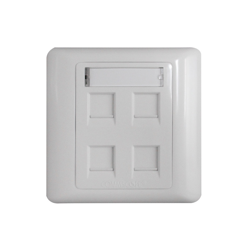 康普FPS-BS-2P/1P/4P-W M14CF M12CF 1859053-1/760245390 86型入墙式单口双口4口网络面板 ...