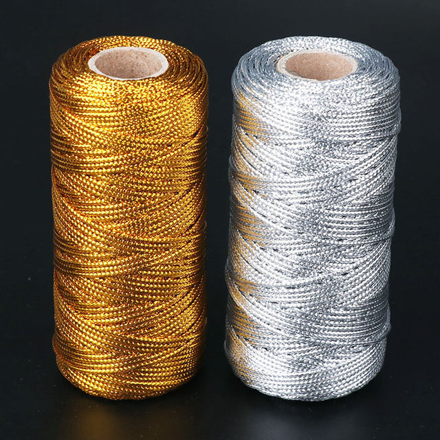 Gold thread gold rope hanging tag hanger pendant silk thread packing ...