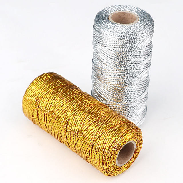 Gold thread gold rope hanging tag hanger pendant silk thread packing ...
