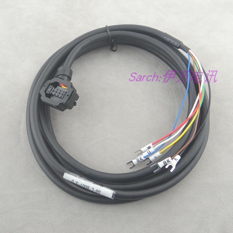 IS620汇川伺服新款电机编码器线S6-L-P024-3.0-T抱闸B007动力M007_虎窝淘