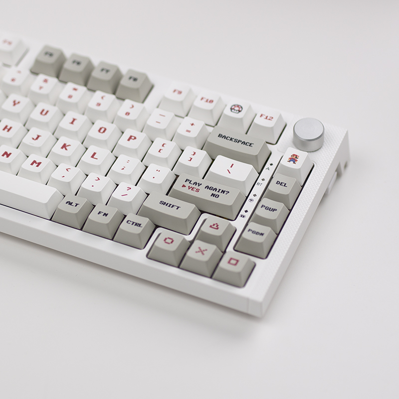 红白机键帽原厂高度pbt热升华ciy ikbc akko腹灵黑峡谷 DK68_虎窝淘