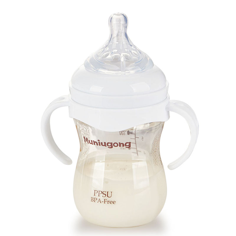 新生婴儿奶瓶ppsu耐摔初生小宝宝防胀气宽口径0到3-6个月1岁以上_虎窝淘