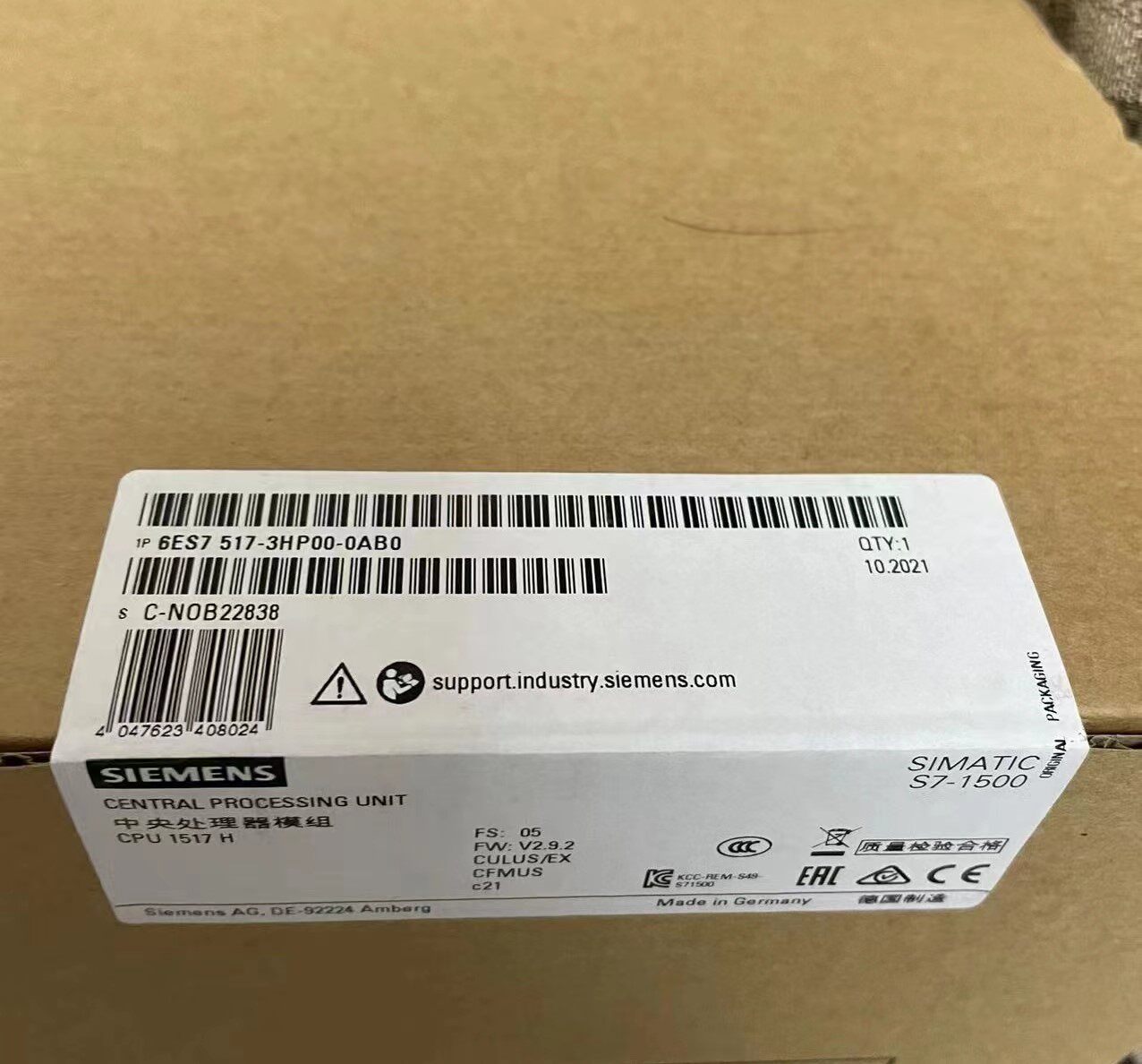 西门子S7-1500R/H冗余系统1517HPN中央处理器6ES7517-3HP00-0AB0_虎窝淘