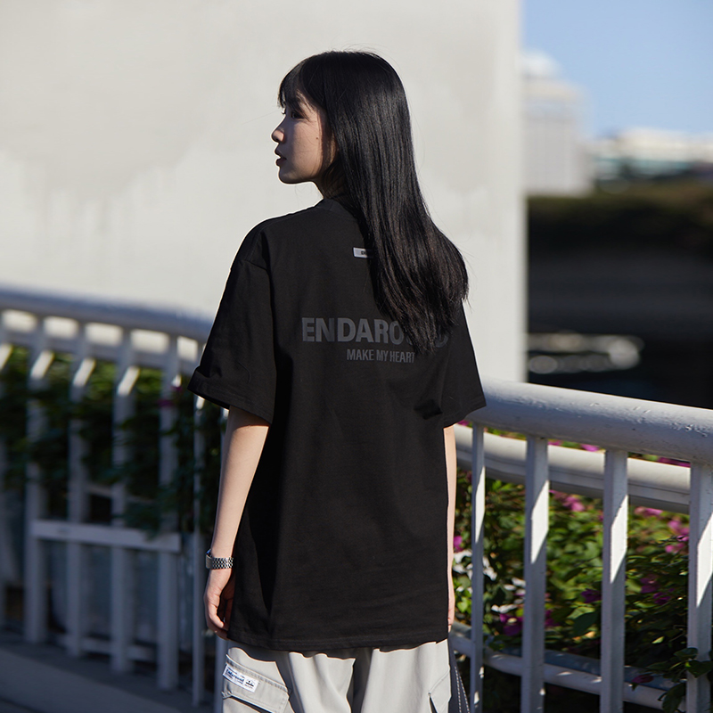 你初恋老王日系潮牌短袖T恤男240g重磅印花ins纯棉半袖复古体恤女_虎窝淘