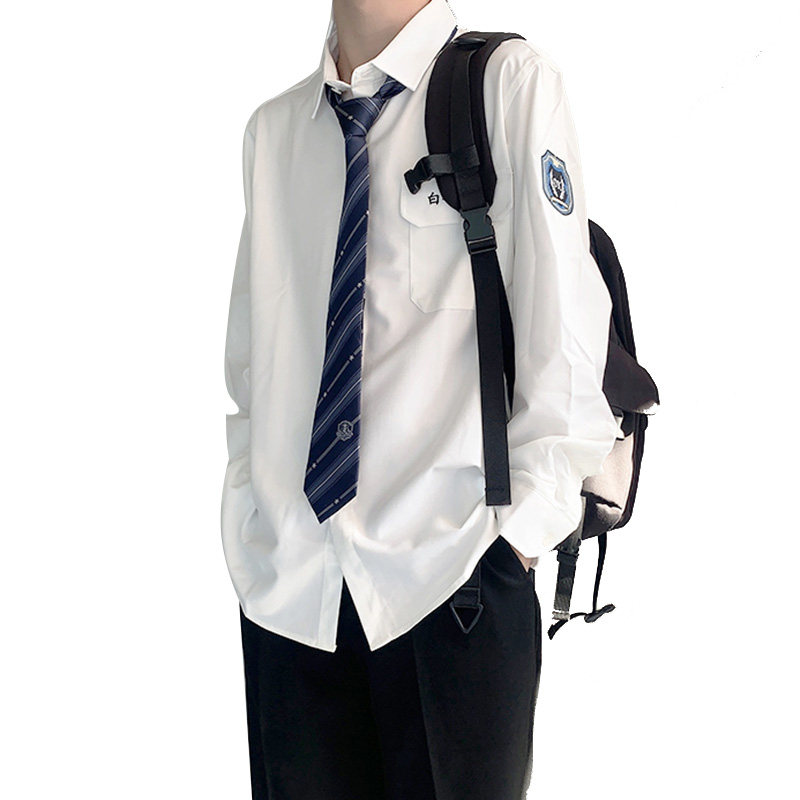 木村叔dk原创白崎高校秋季长袖衬衫男日系jk制服学生正版夏季短袖_虎窝淘