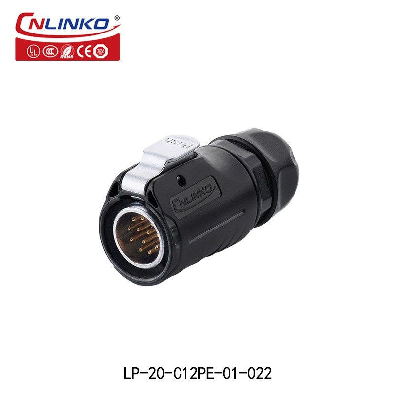 CNLINKO防水航空插头LP-20-C12PE-01-022 J12SX-03-401A12芯4孔座_虎窝淘