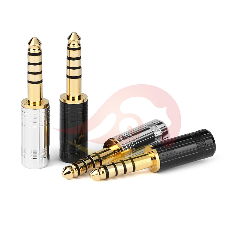 全铜主体一体式加厚镀金水纹迷你4.4插头 4.4NW-WM1Z/A插头_虎窝淘