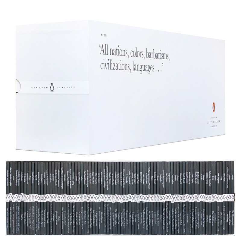 【现货】英文原版 Little Black Classics Box Set小黑书系列经典纪念套装80册短篇小说读物文学小说书籍_虎窝淘