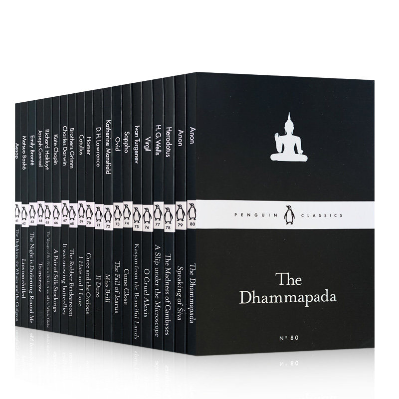 【现货】英文原版 Little Black Classics Box Set小黑书系列经典纪念套装80册短篇小说读物文学小说书籍_虎窝淘