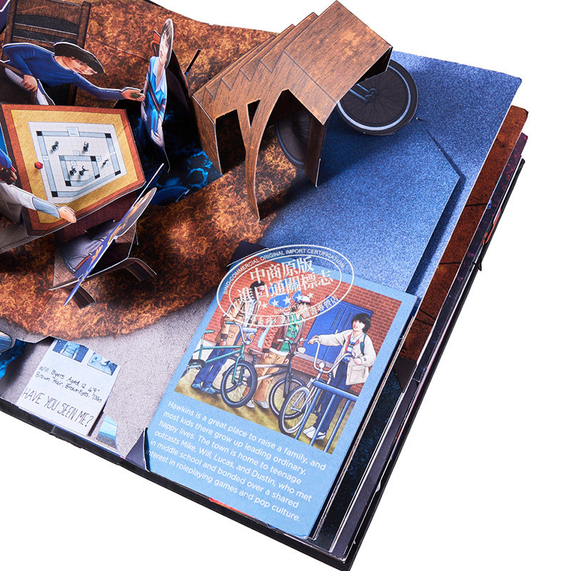 预售怪奇物语3d立体书小11主演网飞奇幻美剧英文原版 Stranger Things The Ultimate Pop Up Book【中商 ...