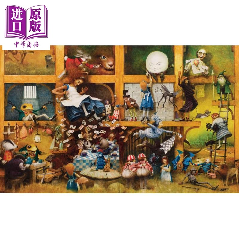 Robert Ingpen魔法书架 The Magic Bookcase英文原版进口图书儿童绘本读物亲子故事图画书 3-7岁【中商原版】_虎窝淘