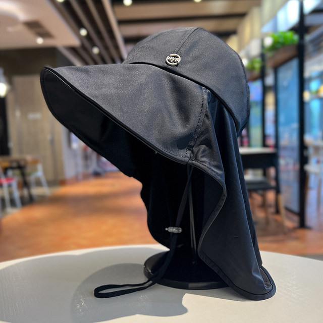 Shadow hat female summer ice silk large eaves anti -ultraviolet leakage ...