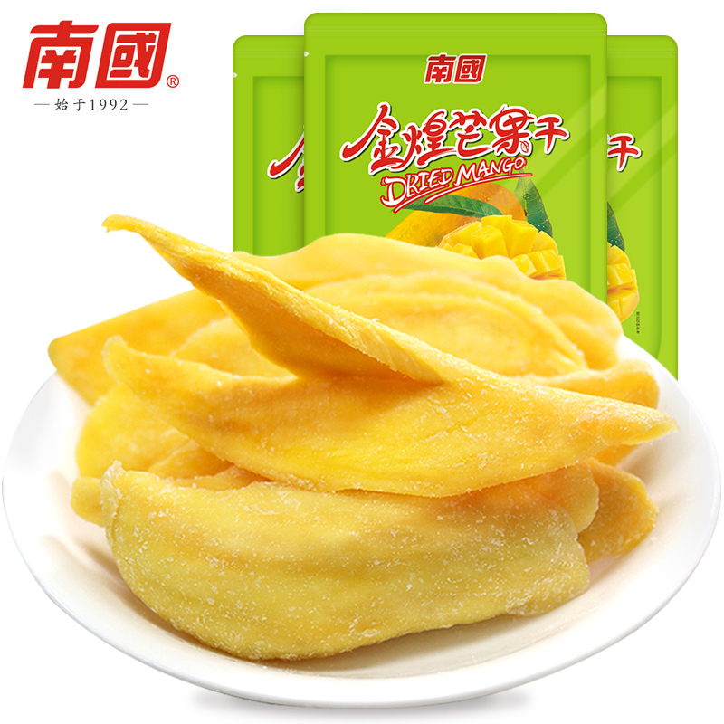 海南特产南国金煌芒果干116g*3零食蜜饯果脯水果干零食品三亚特产_虎窝淘