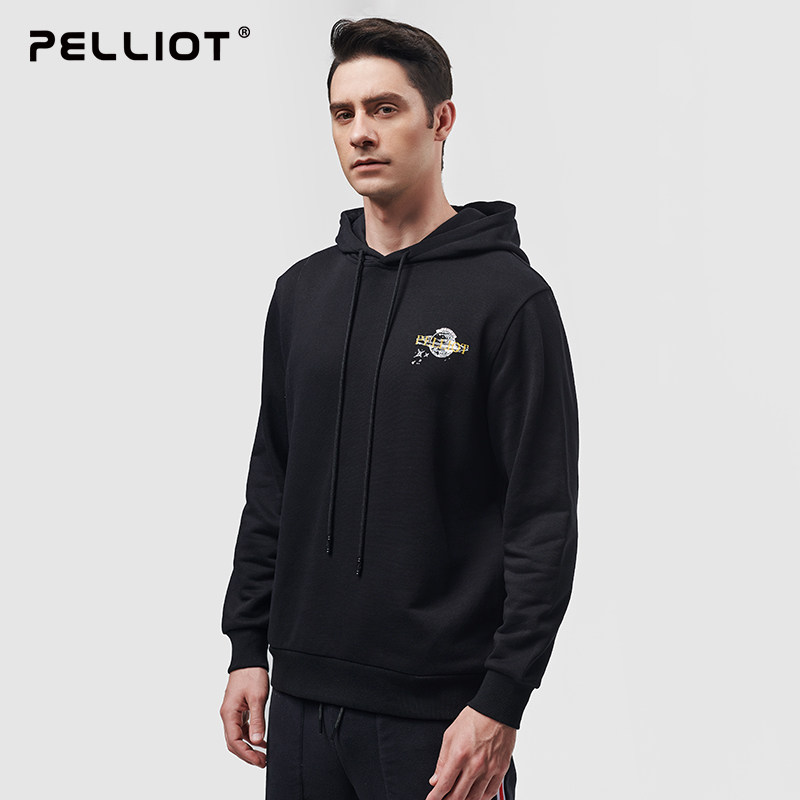 pelliot伯希和运动生活外套套头长袖连帽男运动卫衣11933727_虎窝淘