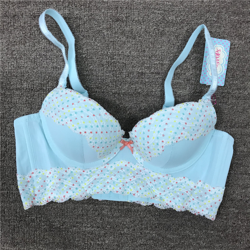 超值特价！body pops水蓝五排扣文胸套装BCBR636A21/BCWP636A22_虎窝淘