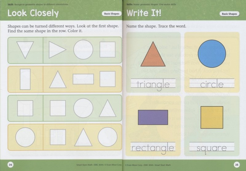 Evan Moor Smart Start Math Prek-G1美国加州进口教辅聪慧启蒙系列数学主题故事活动练习册幼儿园PreK-1年级带 ...