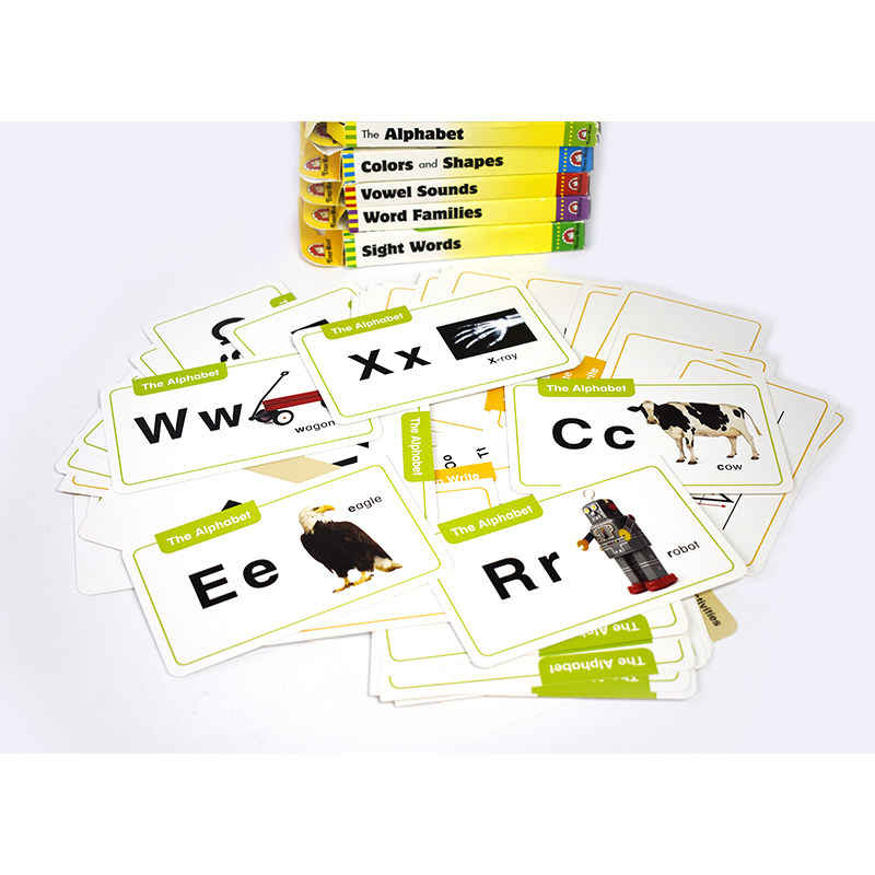 Evan-Moor Learning Line Flashcards Collection美国加州教辅英语单词卡加数学便捷套装闪记学习卡 12 ...