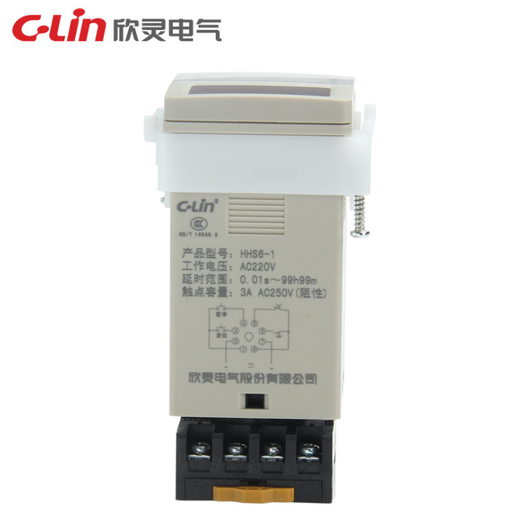 欣灵牌数显时间继电器HHS6-1 AC220 DC24V DH48S改进型通电延时器_虎窝淘