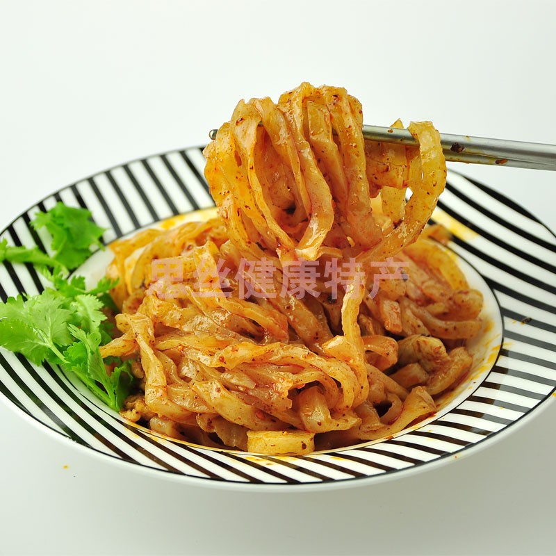 秦格格宝鸡擀面皮300g*2袋正宗陕西安特产岐山凉皮子酸辣面皮_虎窝淘