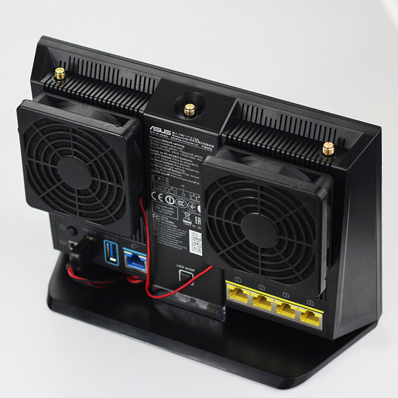 华硕RT-AC68U ac86u ac1900P散热器路由器散热风扇 USB静音风扇_虎窝淘