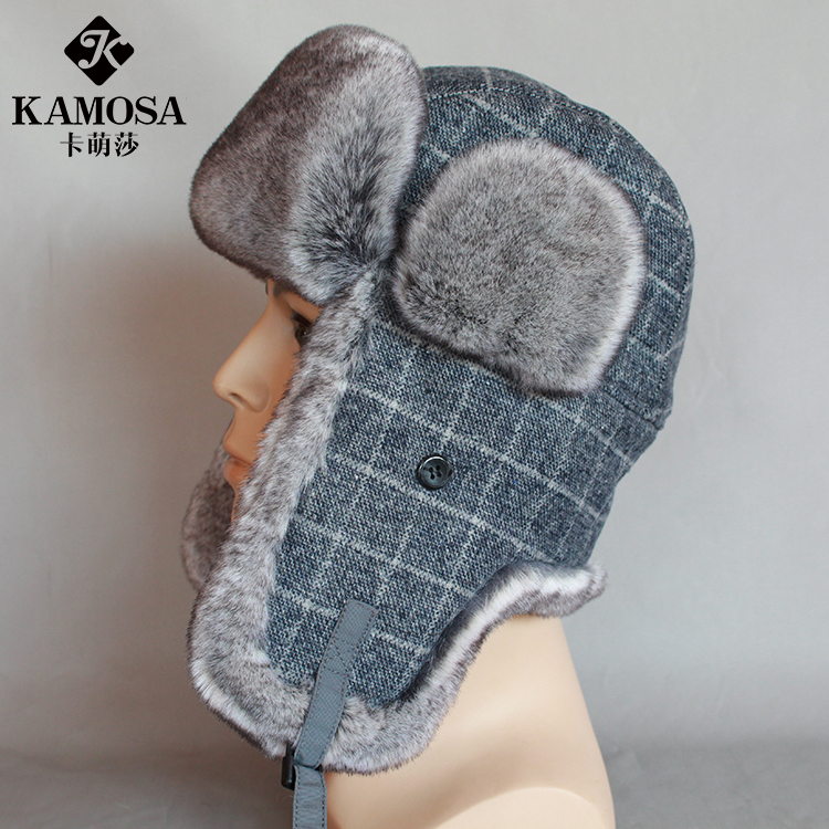KAMOSA雷锋帽男冬季户外骑车东北棉帽子女士加厚保暖滑雪护耳帽_虎窝淘