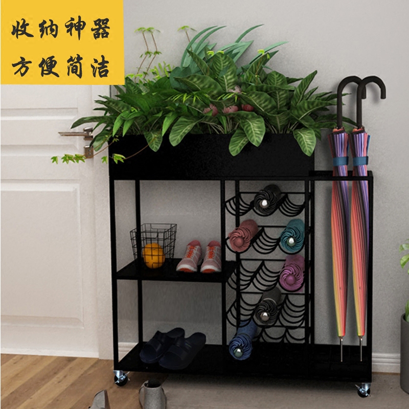 多功能落地式雨伞架酒店大堂折叠铁艺创意简约伞架雨伞收纳架子_虎窝淘