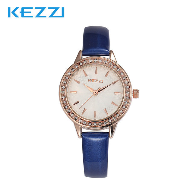 香港kezzi珂紫潮流镶钻简约高雅新款皮带石英防水女表K-851包邮_虎窝淘