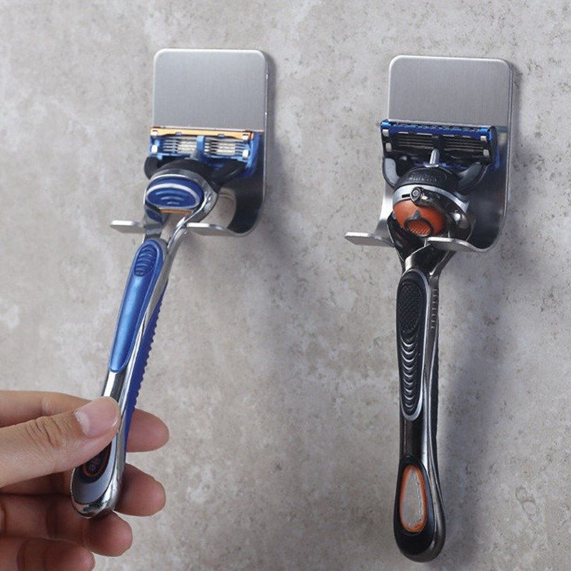 2PC Stainless Steel Razor Holder Men Shaving Shaver Shelf Sh_虎窝淘