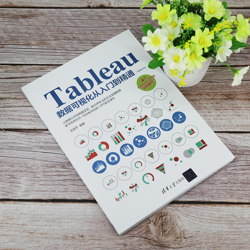 Tableau数据可视化从入门到精通视频教学版 Tableau 2020数据可视化处理技术数据分析应用解析书教程清华大学出版社正版书籍虎窝淘