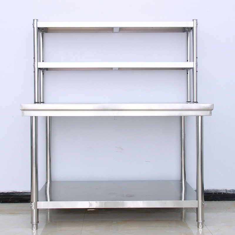 操作台工作台定做组装不锈钢架子桌子奶茶料理台工厨房置物架