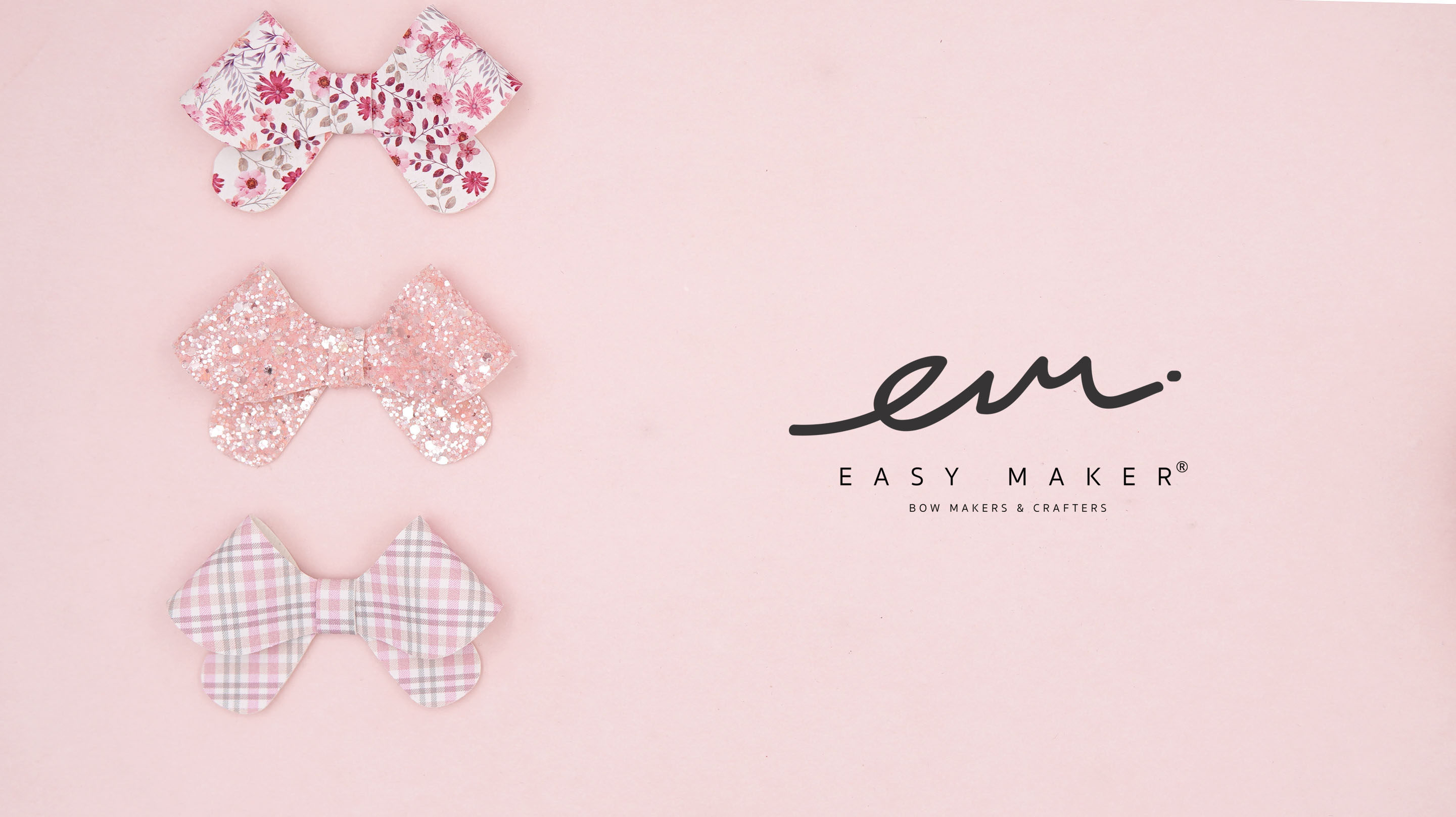 easymaker手工发夹DIY材料蝴蝶结制作闪布儿童发饰ins发卡公主IG_虎窝淘