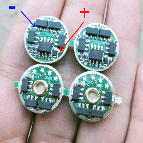 17mm 105C AMC7135 x 8+ MCU 2800mAh 4组模式 LED高品质电路板_虎窝淘