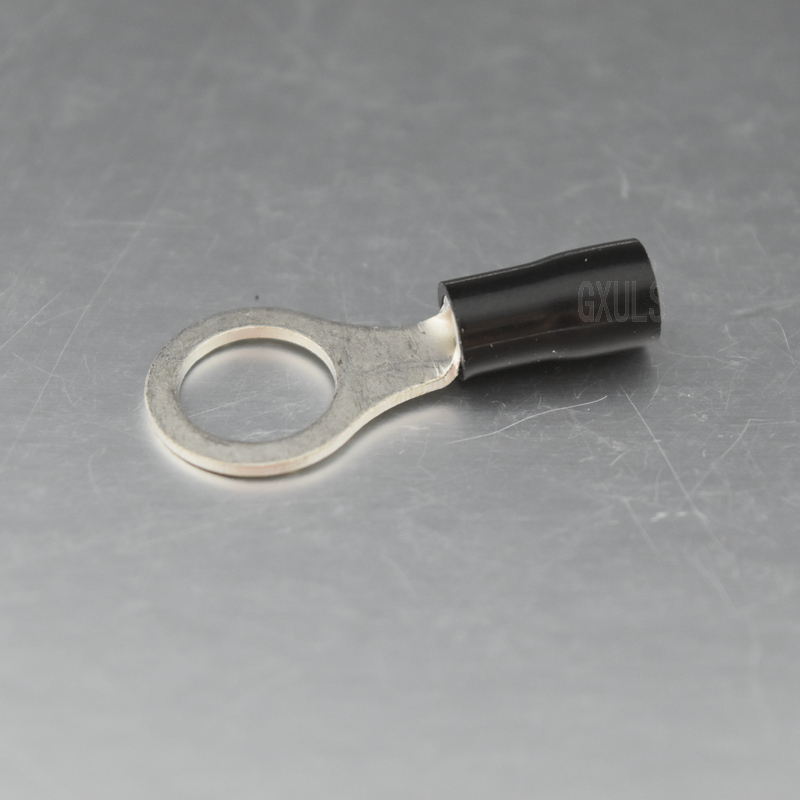 O型电源压线鼻 RV3.5-10紫铜冷压端子50个圆形预绝缘端头接线耳_虎窝淘