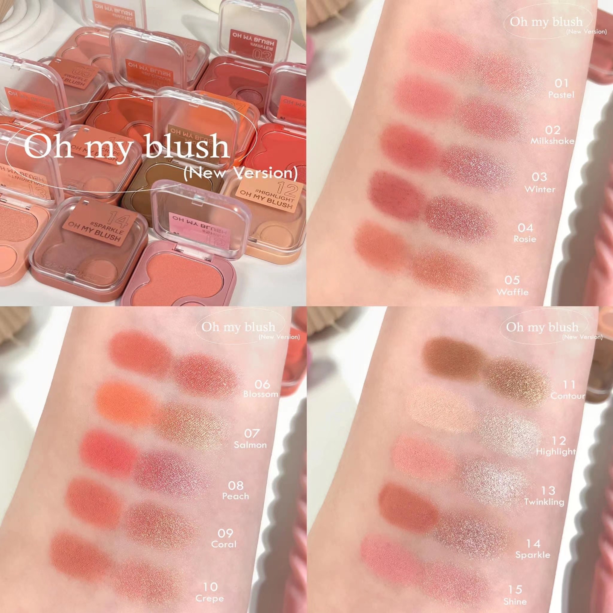 现货泰国ohmyblush新品单色腮红眼影二合一oh my blush小众平价腮_虎窝淘